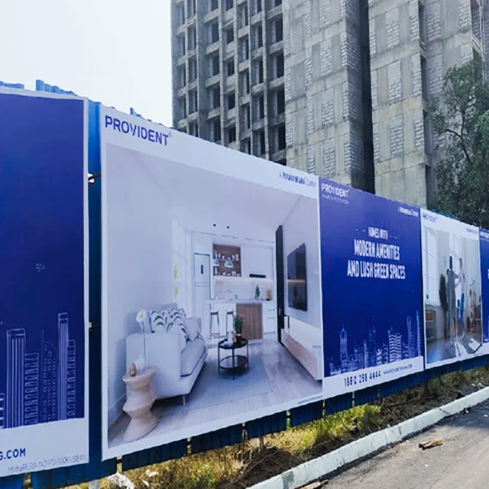 Durable Construction Advertising Boards and Custom Mesh Banners - Glow ...